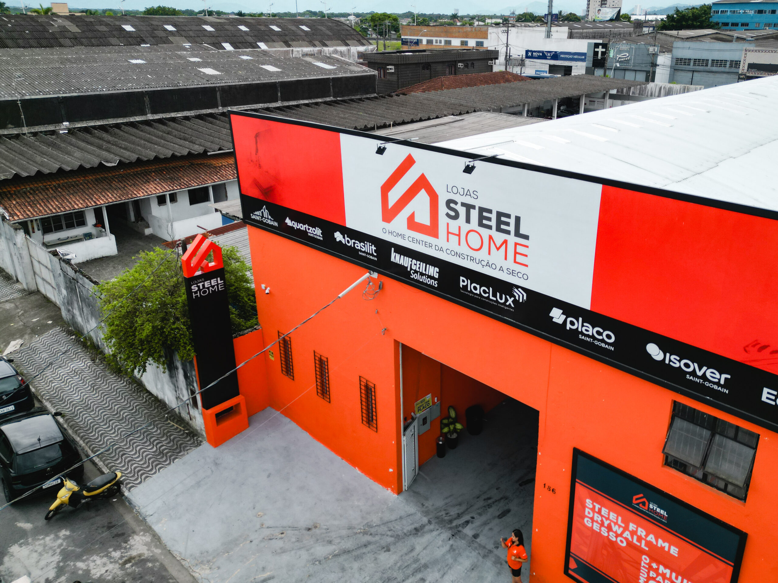 Praia Grande SP – Lojas Steel Home – Drywall e Steel Frame - Lojas Steel Home